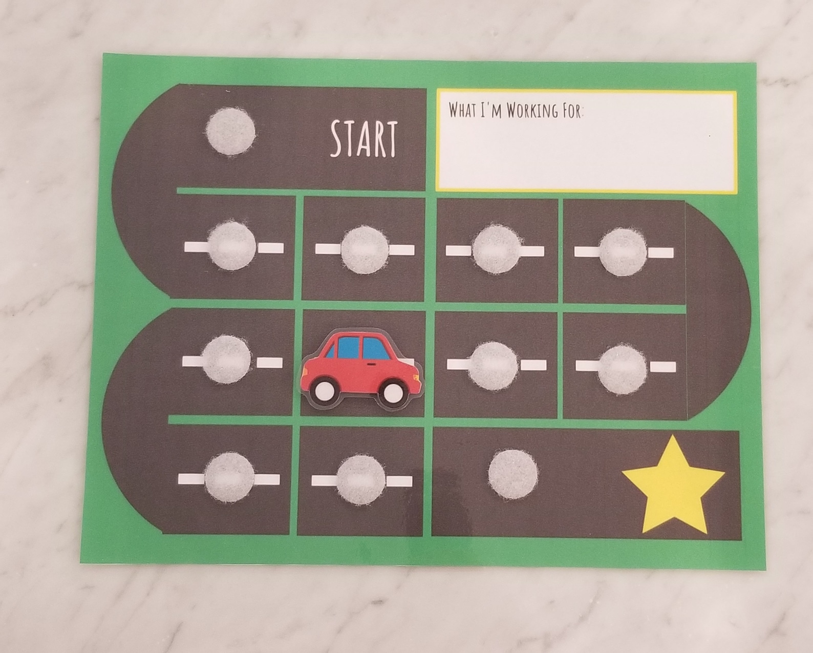 Moving Car Reward Chart, Token Board, Special Education, Potty Training ...