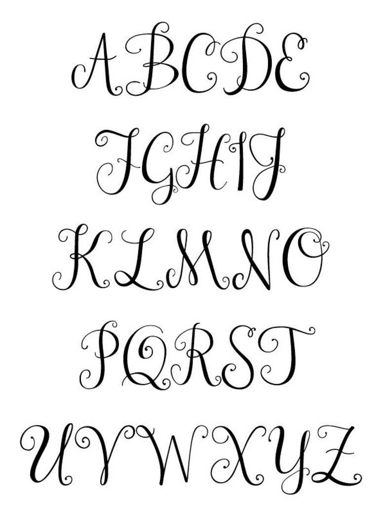 Alphabet Script Round Letter Cookie Cutter 3D Printed | Etsy