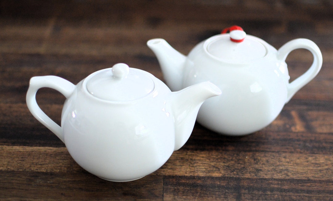 Basic White Porcelain Teapot 160ml-180ml - Etsy