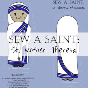 Fabric: Sew a Saint Doll Female Saints Set I (catholic Lisieux Therese ...