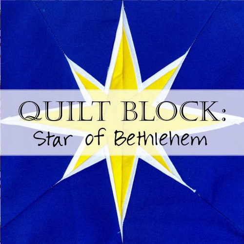 Star of Bethlehem Quilt Paper Piece Foundation Quilting Block - Etsy