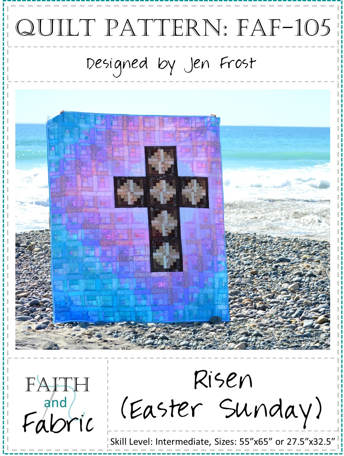 Christian Easter Cross Quilt Pattern: Risen - Etsy