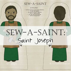Fabric: Sew a Saint Doll Male Saints (catholic Michael Archangel ...