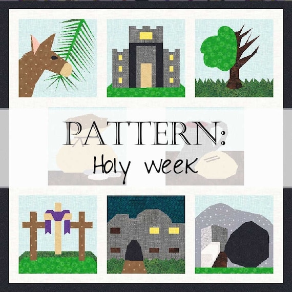 Holy Week Quilt Pattern lent / Easter Christian Cross Quilt - Etsy