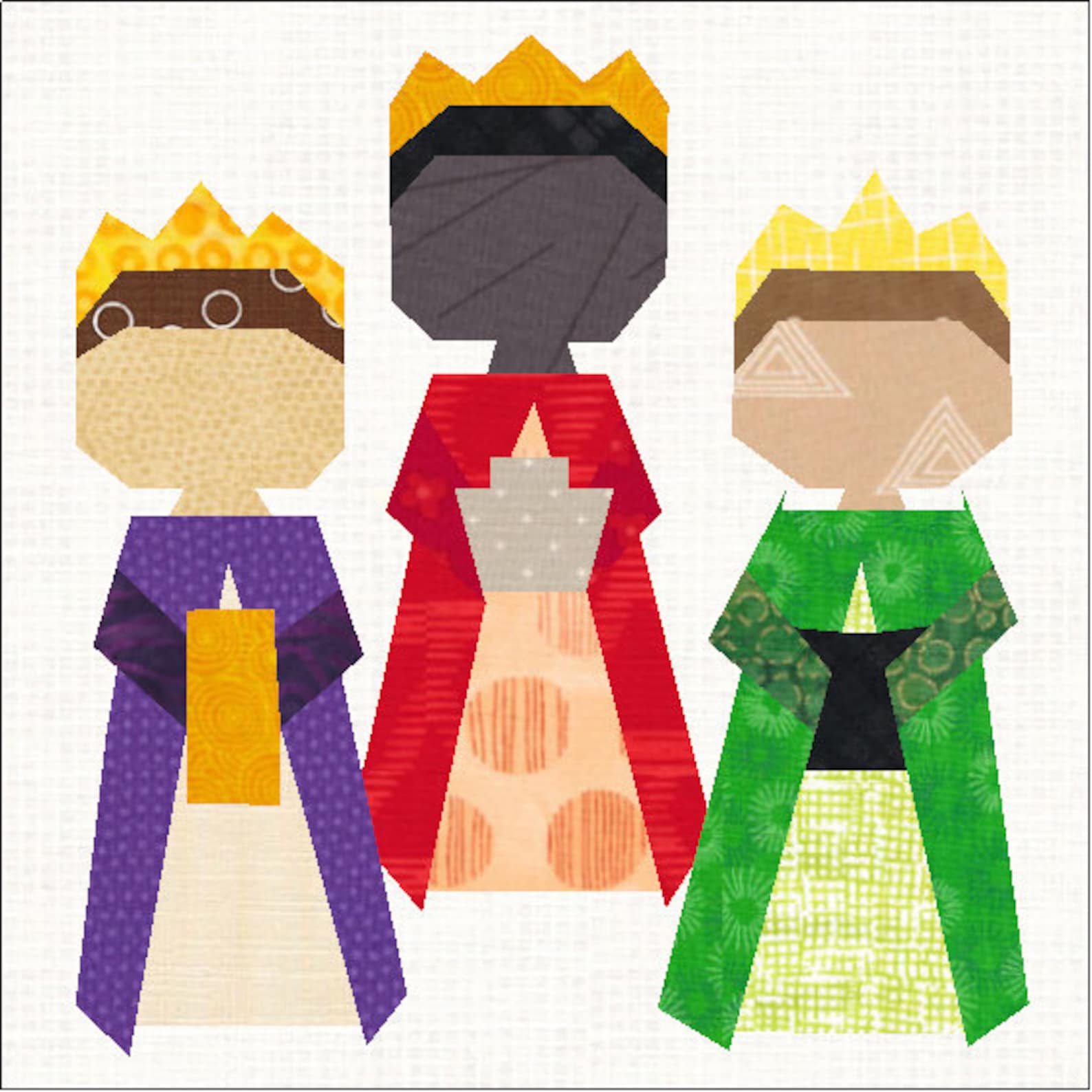 Quilt Block Pattern: Three Magi / Three Wise Men / Epiphany - Etsy
