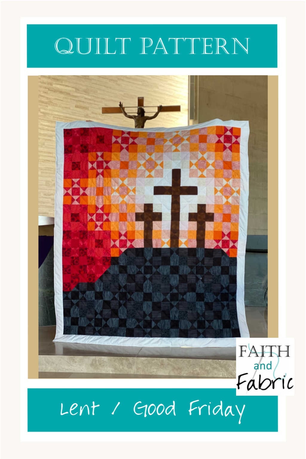 Lent / Good Friday Cross Quilt Pattern 3 Sizes christian - Etsy