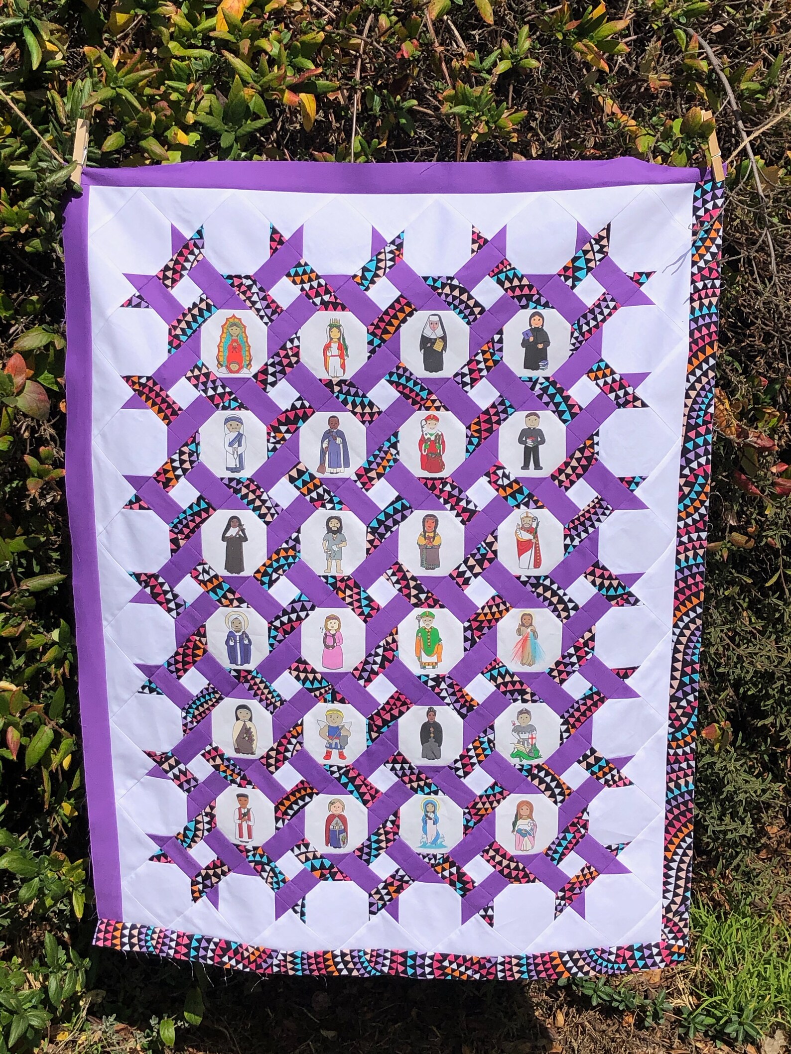 Connected Quilt Pattern Saints Christian / Catholic - Etsy