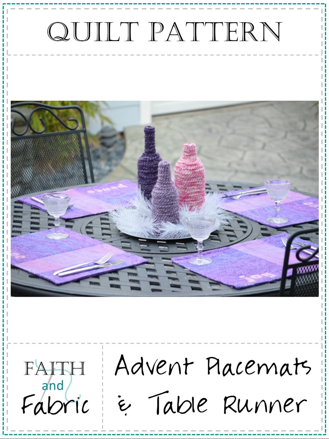 Advent Quilt Placemats & Table Runner Pattern - Etsy