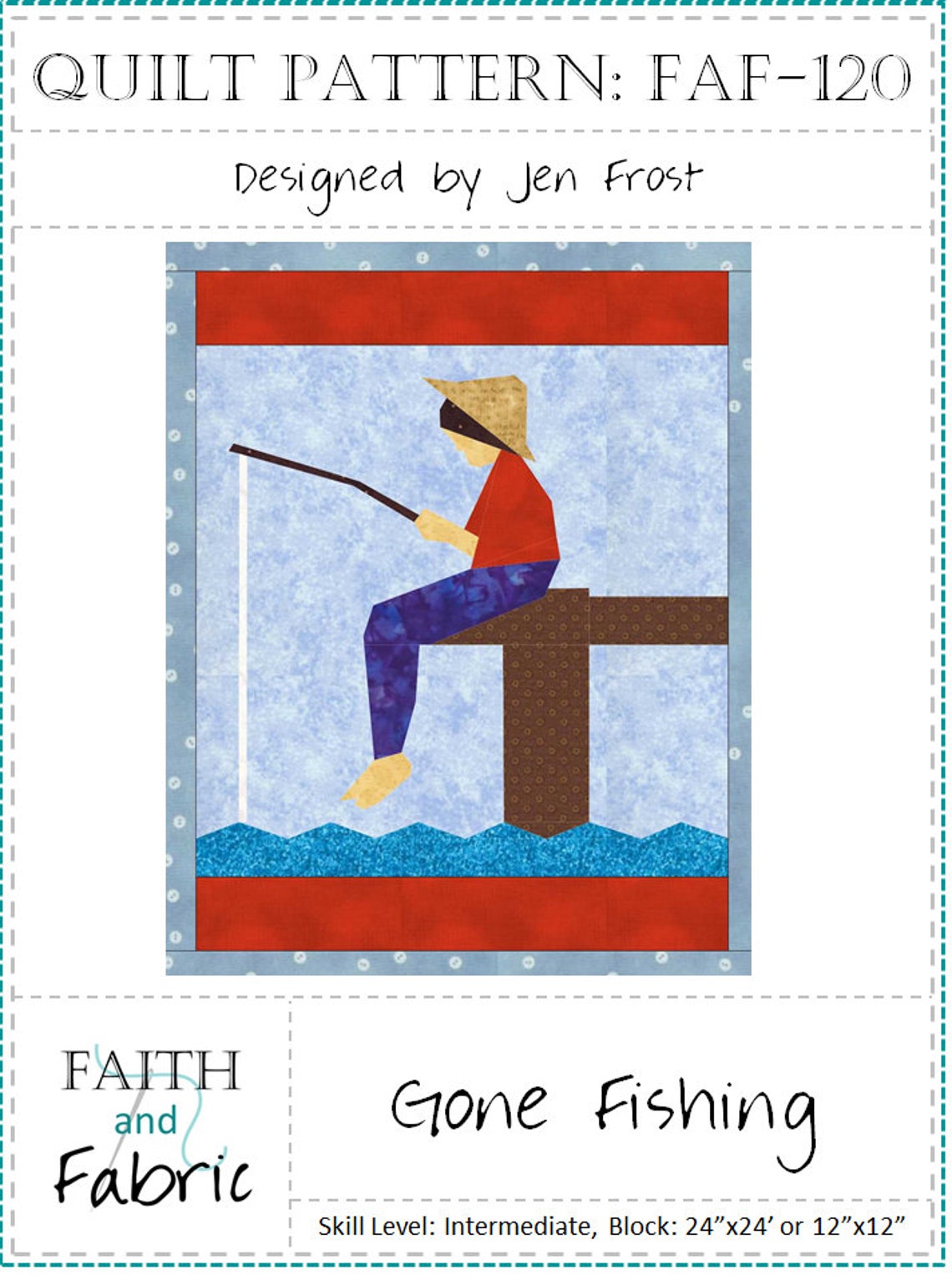 Gone Fishing Quilt Pattern Go Fish Sewing Pattern - Etsy