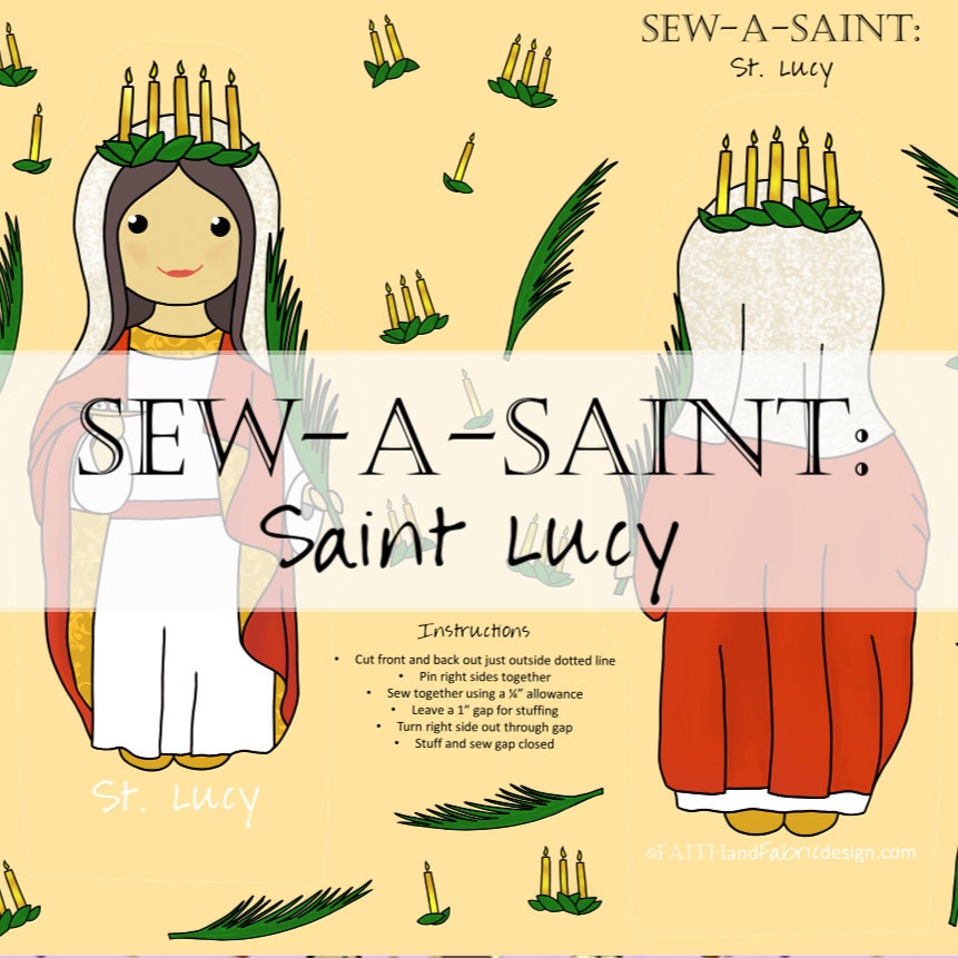 Fabric: Sew a Saint Doll Female Saints Set I catholic Lisieux - Etsy