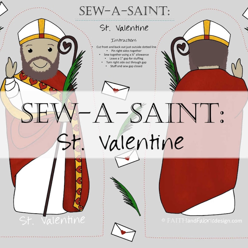 Fabric: Sew a Saint Doll Male Saints (catholic Michael Archangel ...