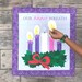 Fabric: Sew an Interactive Advent Wreath Panel - Etsy