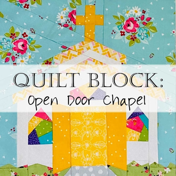 Church Quilt Block - Etsy