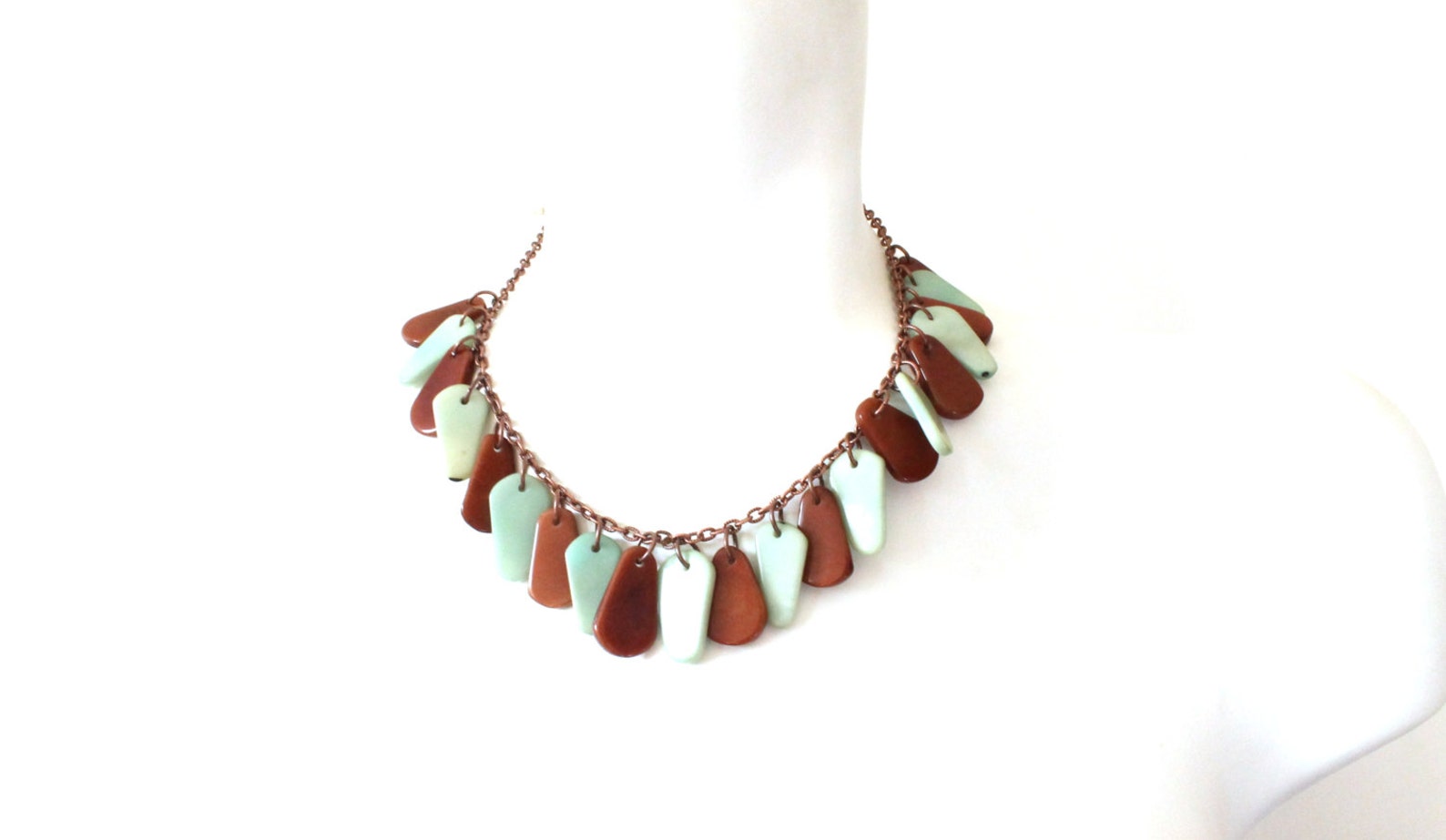 Tagua Necklace, Chic Necklace, Minimal Jewelry, Statement Necklace ...