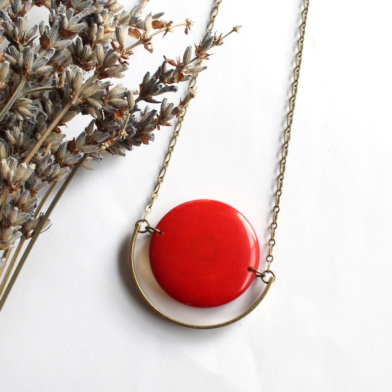 Red Necklace - Etsy