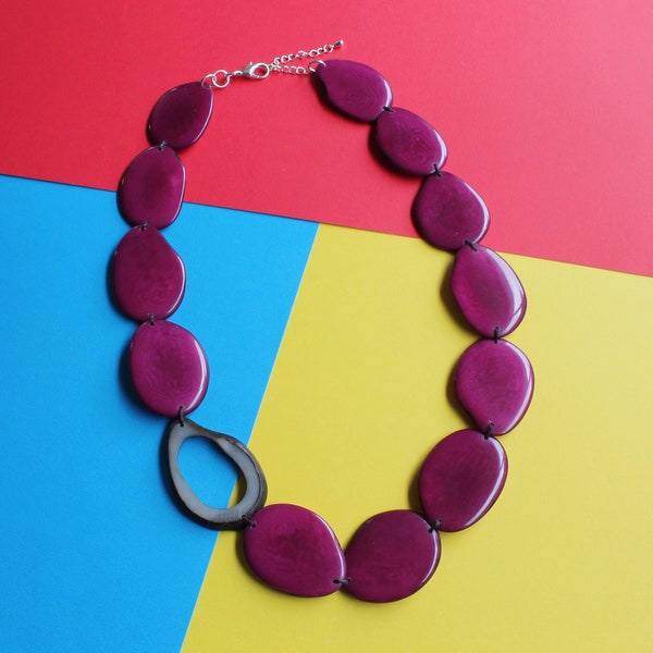 Magenta Necklace - Etsy