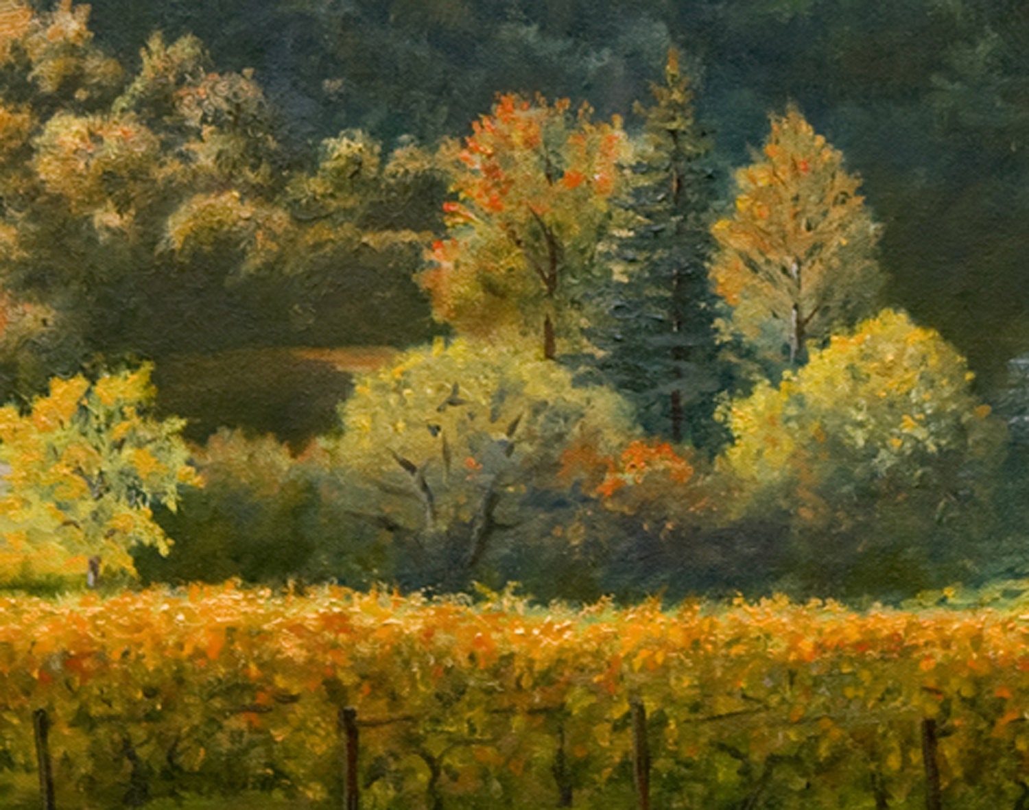 Napa Valley Vineyard Art Print, California Landscape Painting - Etsy