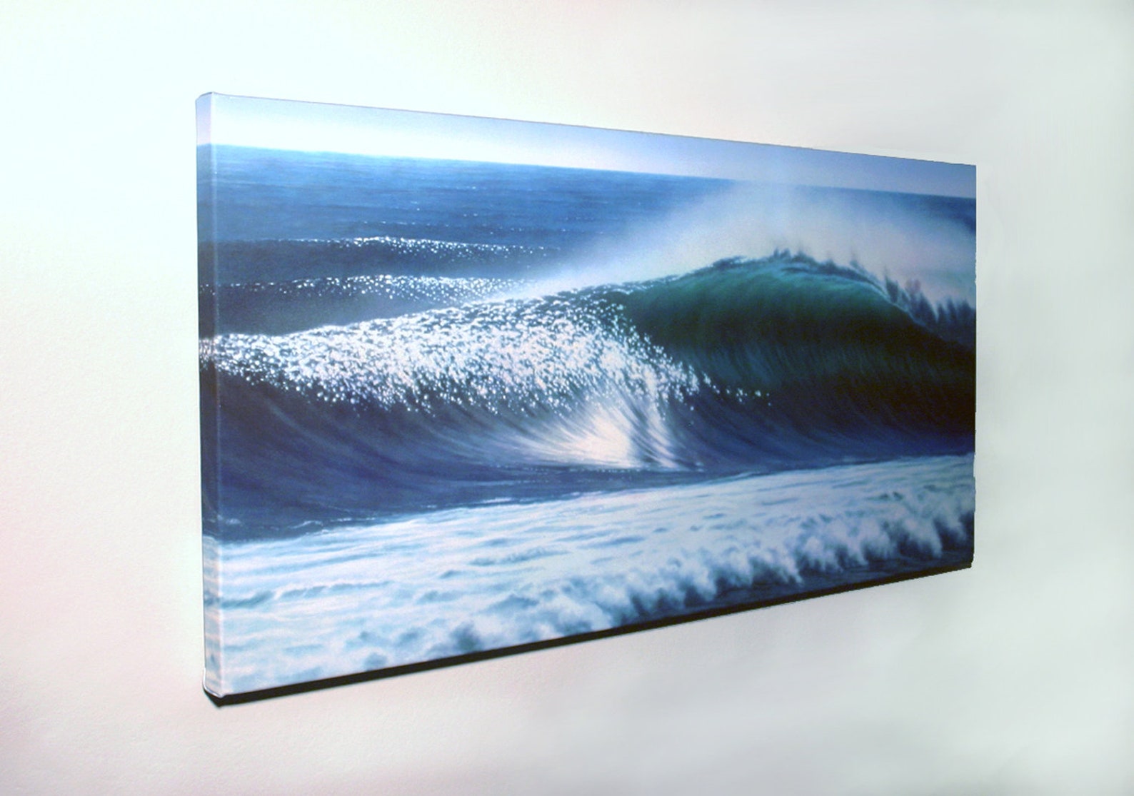 Surf Wall Art, Airbrush Wave Painting, Hawaiian Waves, Ocean Art - Etsy