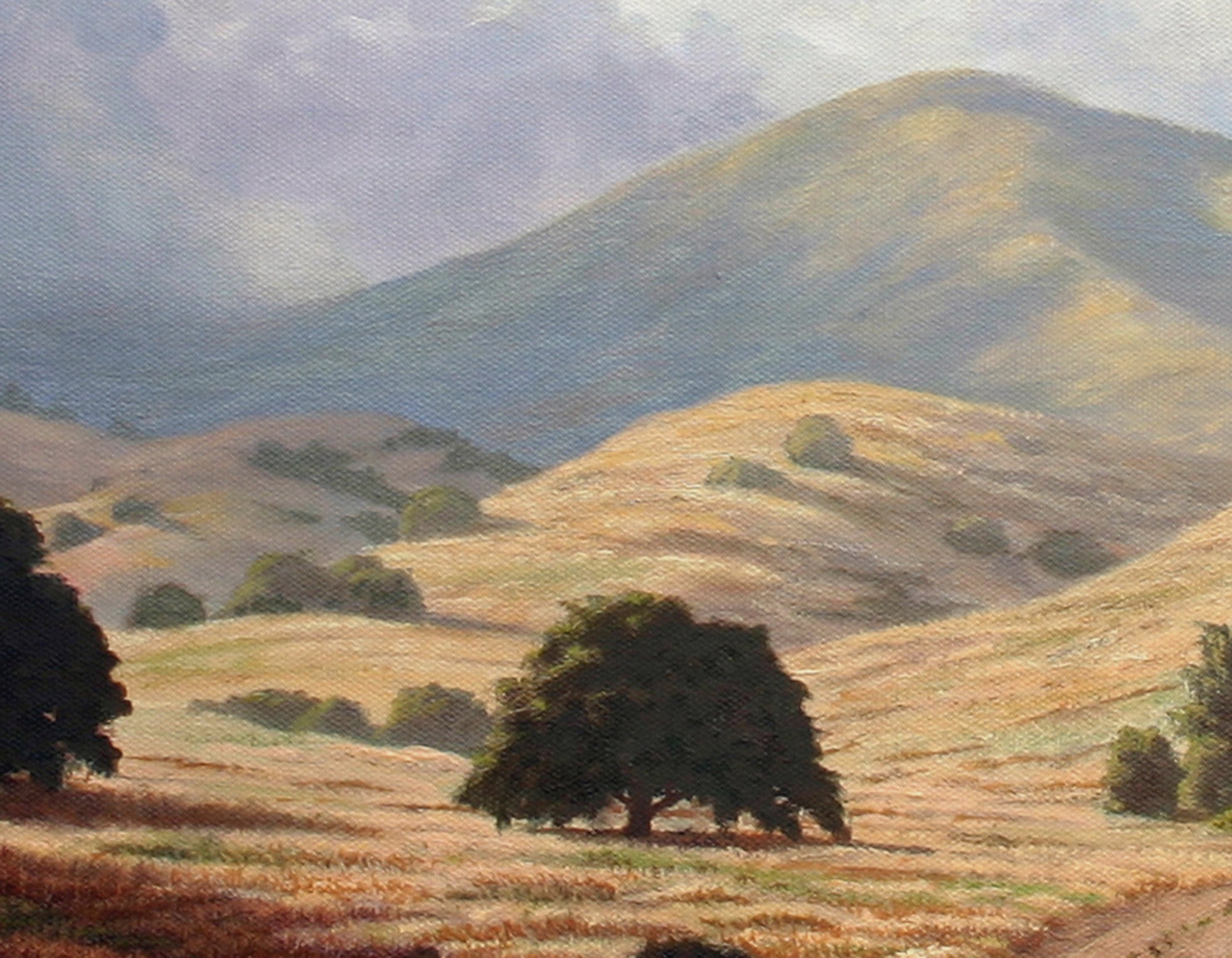 California Landscape Print "fetherolf Ranch", Oil Painting, Old Barn ...