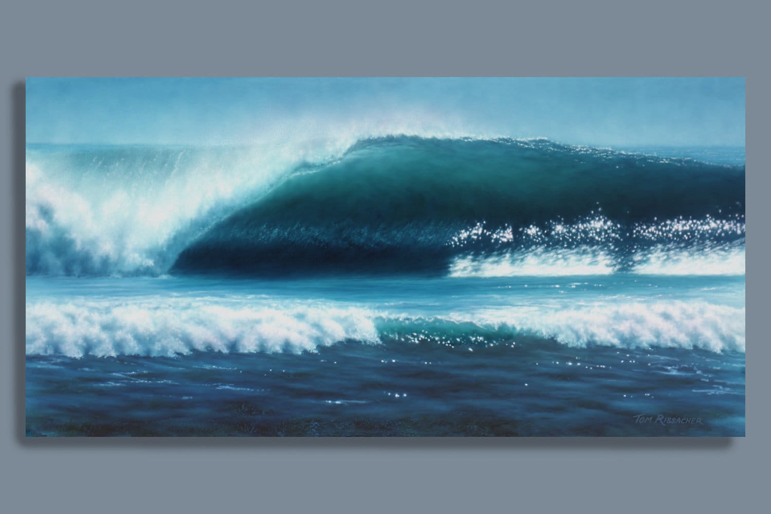 Surf Wall Art, "kuta Reef", Airbrush Wave Painting, Giclee Print on ...