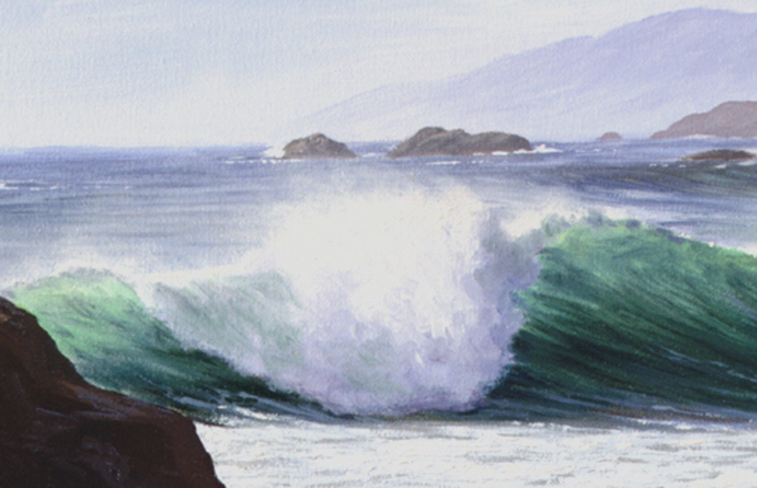 California Seascape "schoolhouse Beach", Realist Ocean Painting, Giclee ...