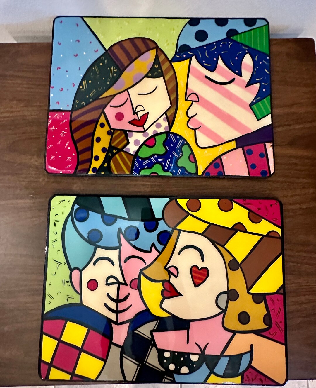 Romero Britto Placemats - Etsy
