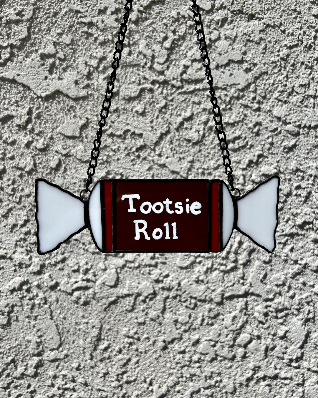 Stained Glass Tootsie Roll Chocolate Wall Hanging or Sun Catcher - Etsy