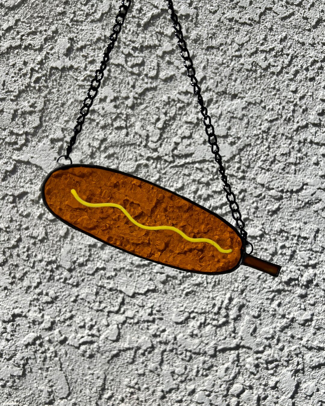 Stained Glass Corn Dog Wall Hanging or Sun Catcher - Etsy