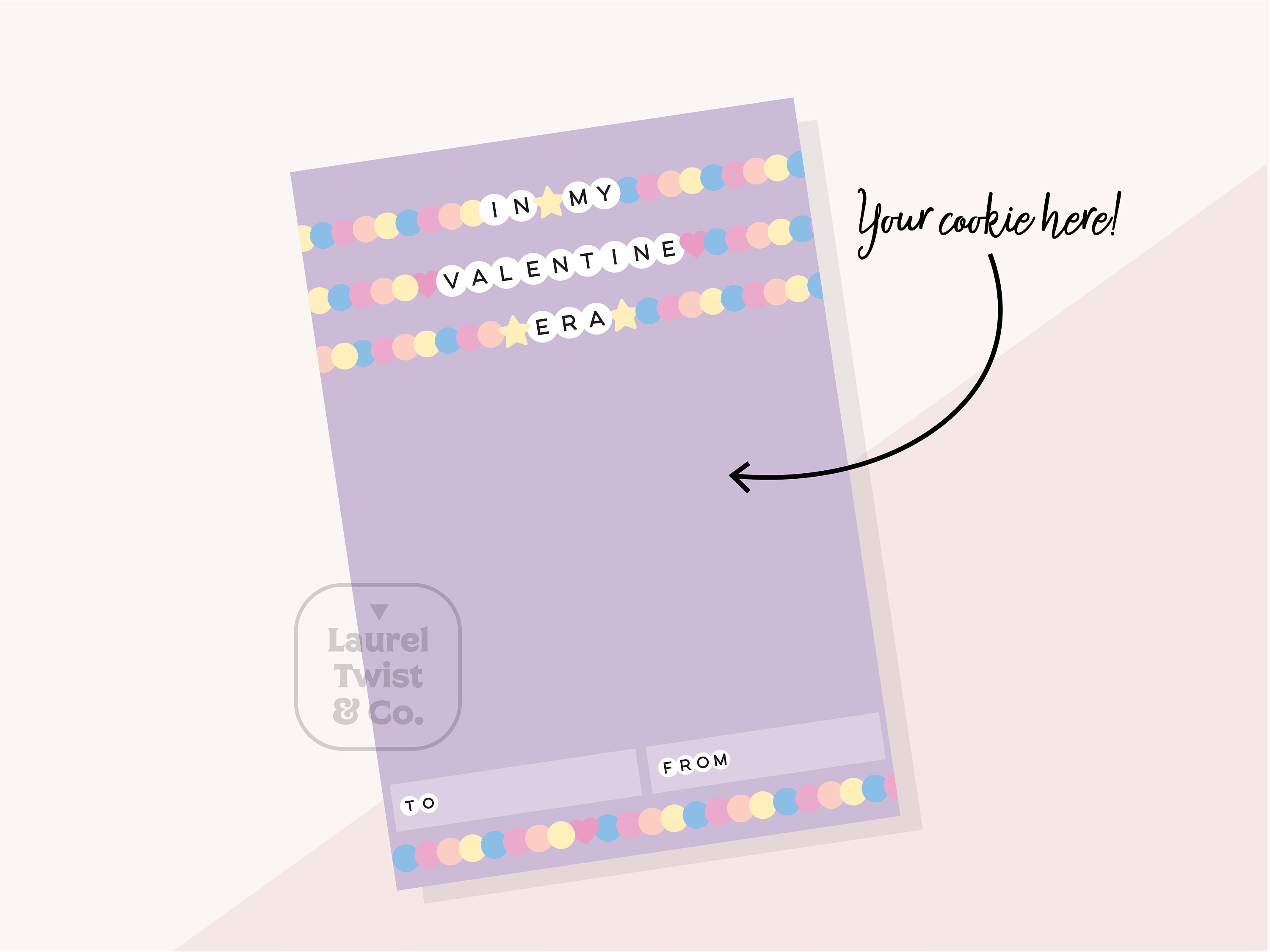 Swiftie Valentine's Day Card Printable | Friendship Bracelet ...
