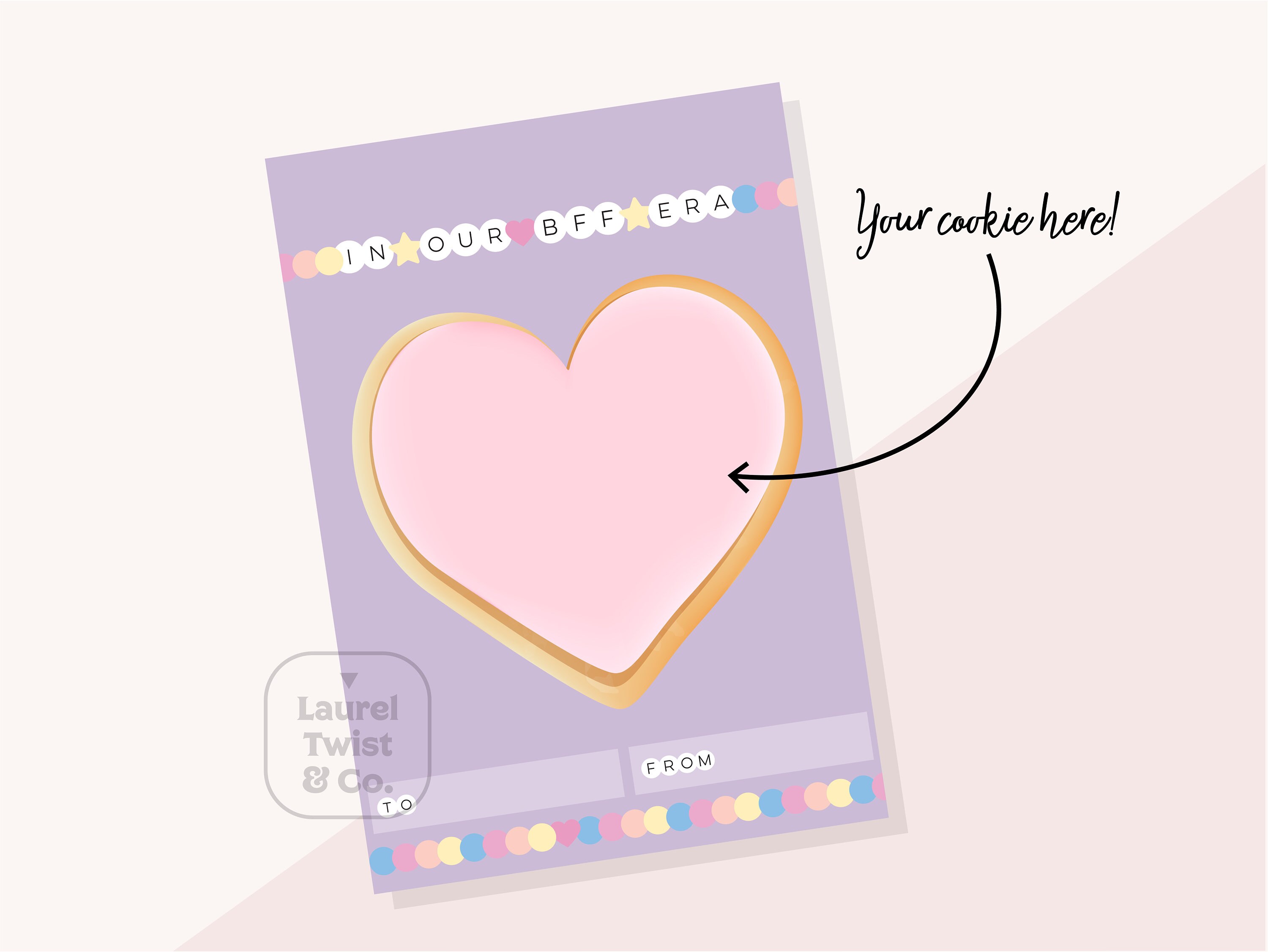 Swiftie Valentine's Day Card Printable Friendship Bracelet Valentine's ...