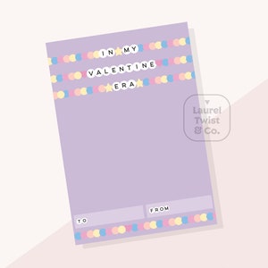 Swiftie Valentine's Day Card Printable Friendship Bracelet Valentine's ...