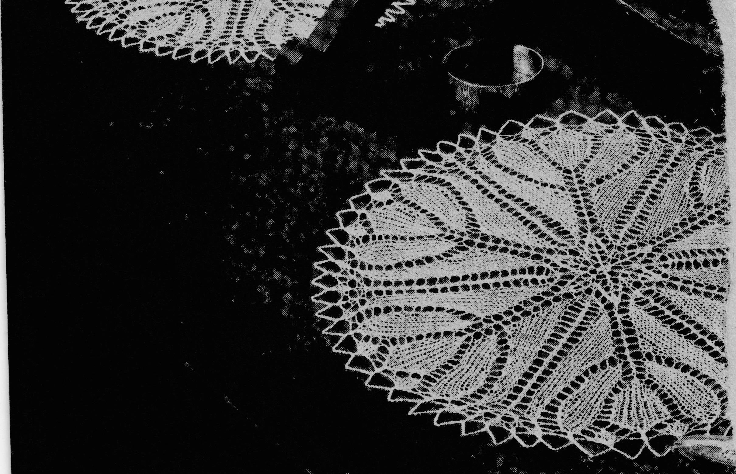 Knitted Lace Dressing Table Set Vintage Pattern - Etsy