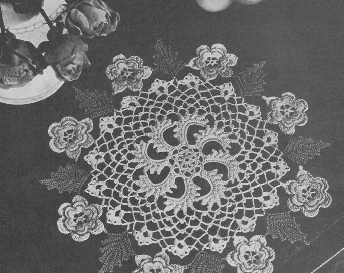 Irish Rose Crochet Vintage Doily Pattern You Will Love - Etsy