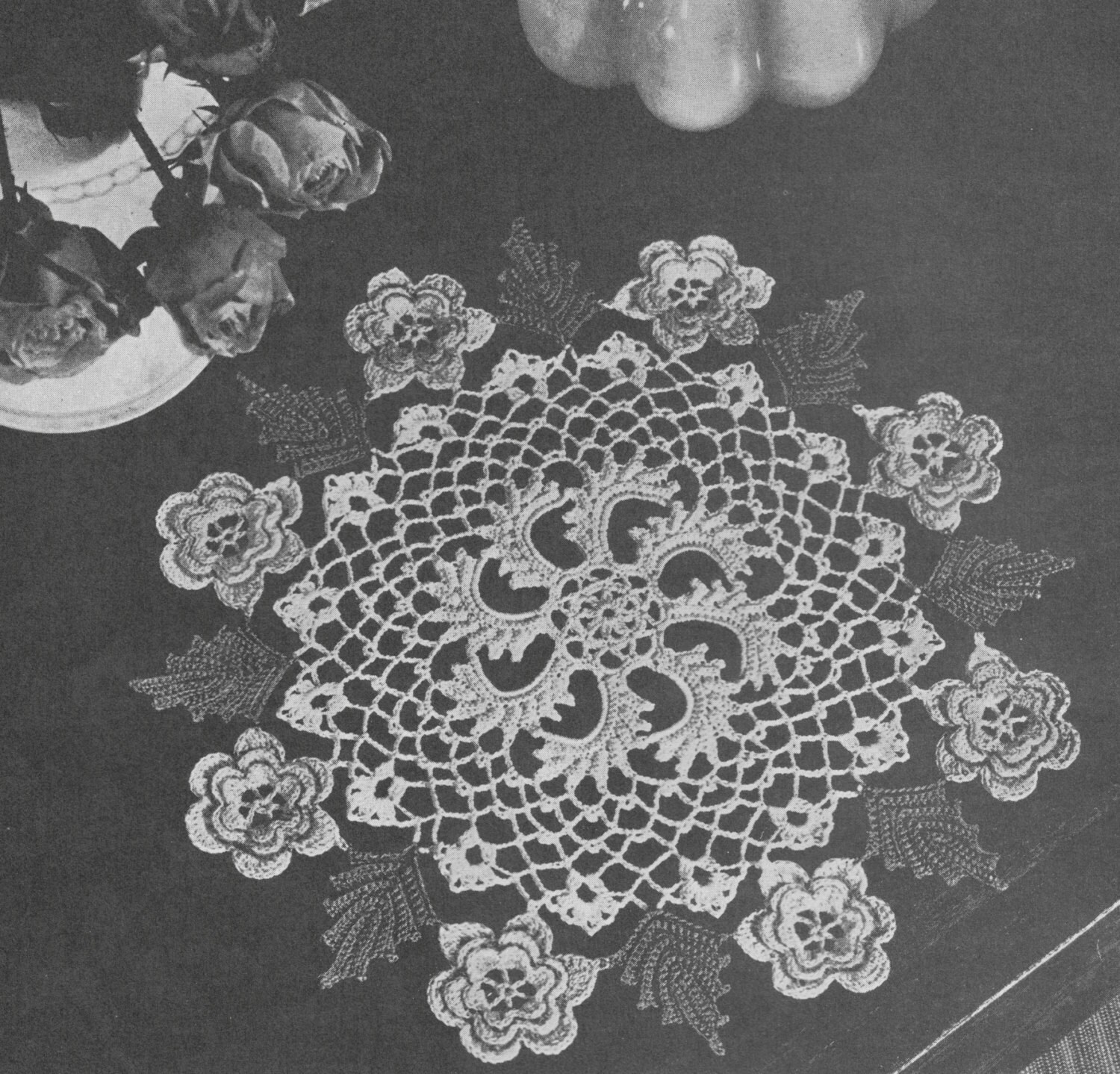 Irish Rose Crochet Vintage Doily Pattern You Will Love! - Etsy