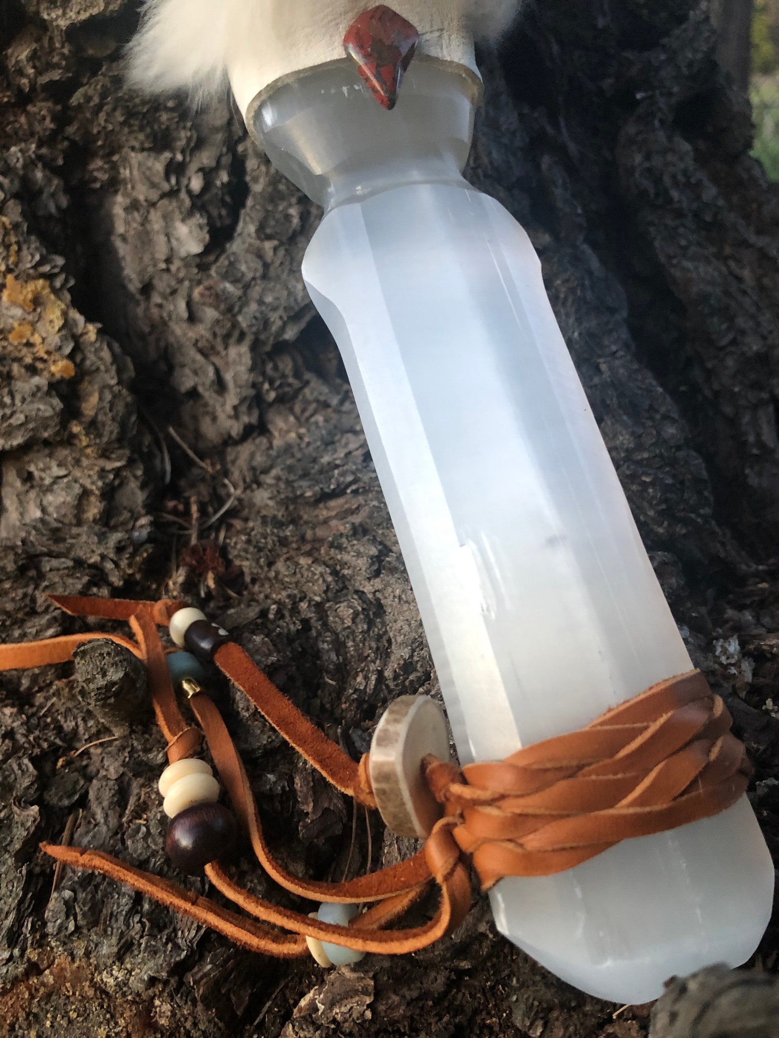 Ceremony Feather Staff Custom Smudging Fan Shaman Spirit - Etsy