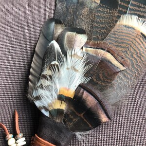 Smudge Feather Fan, Turkey Tail, Shamanic Tool, Pagan Altar - Etsy