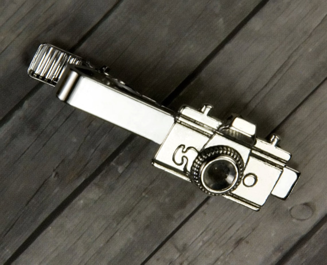 Camera Tie Clip Camera Tie Bar Mens Jewelry Groom - Etsy