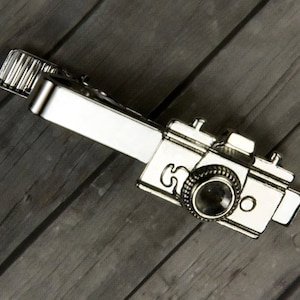 Camera Tie Clip Camera Tie Bar Mens Jewelry Groom - Etsy