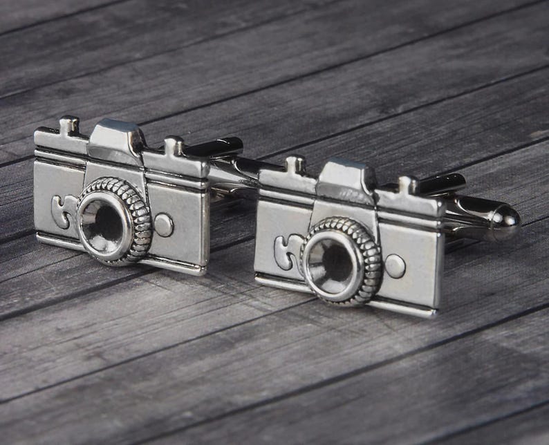 Camera Cufflinks - Camera Cuff Links - Handmade Mens Accessory - Groom ...