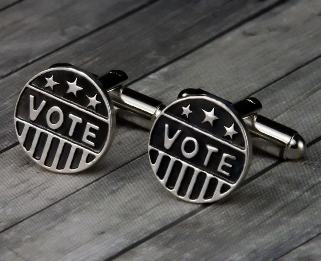 Political Accessories – Vote Cuff Links – Vote Cufflinks - Mens ...