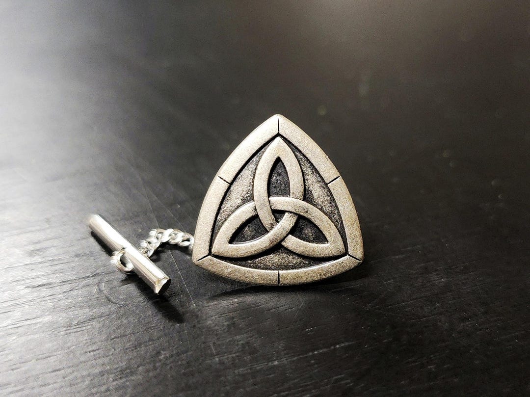 Trinity Knot Tie Tack Celtic Tie Tack Trinity Knot Tie Pin Mens ...