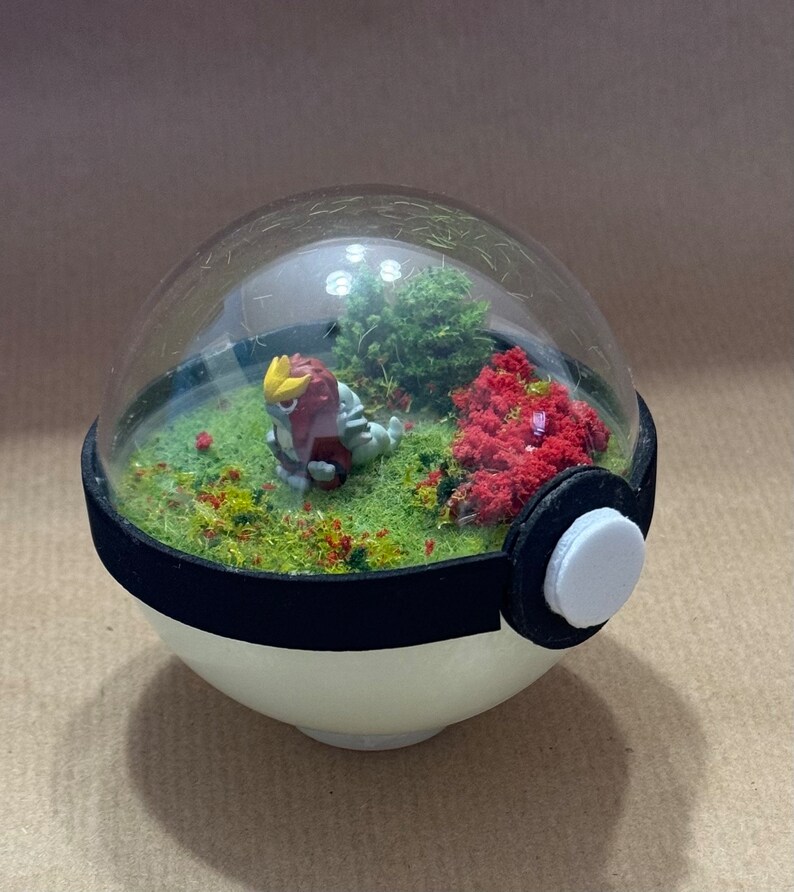 Pokemon Mini Diorama Pokeball Entei Figures - Etsy