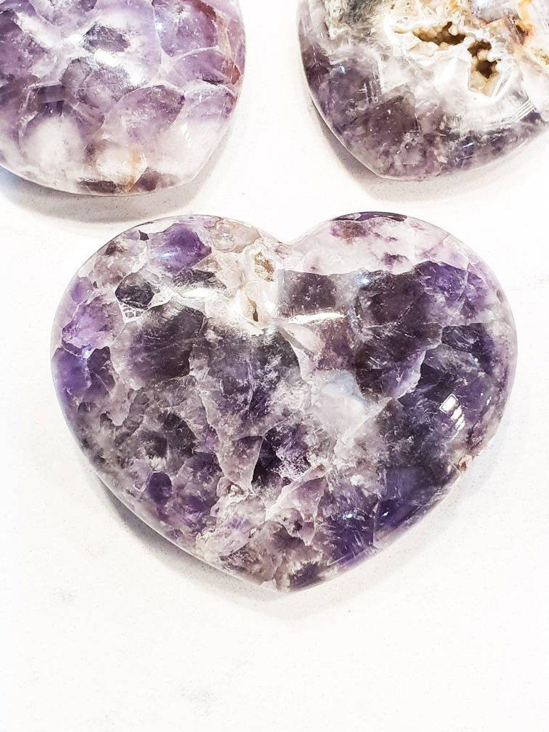 XL Amethyst Heart - Etsy
