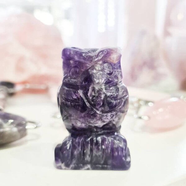 Amethyst Owl - Etsy