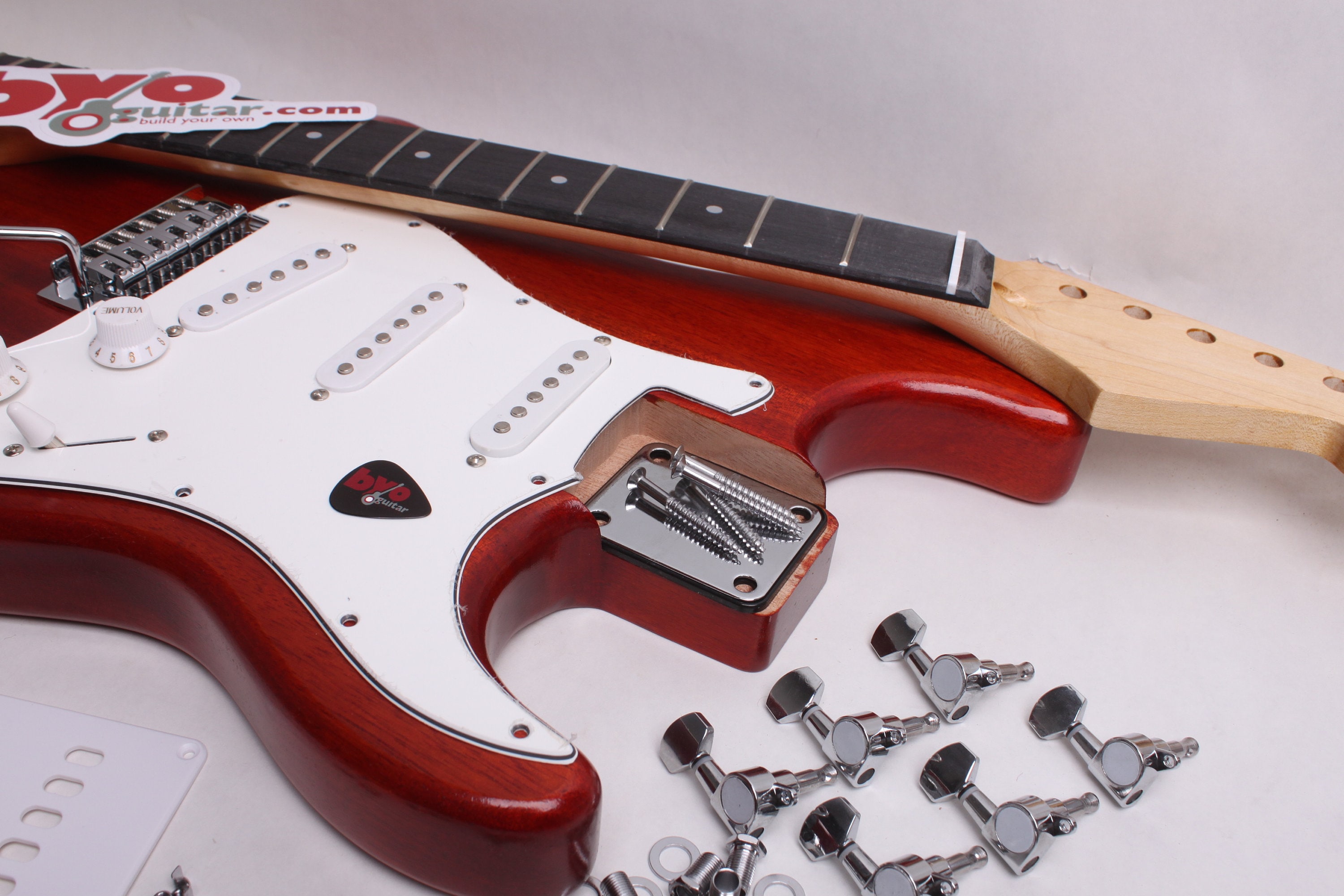 Build Your Own Electric Guitar Kit - ST Style Kit - Finished With ...