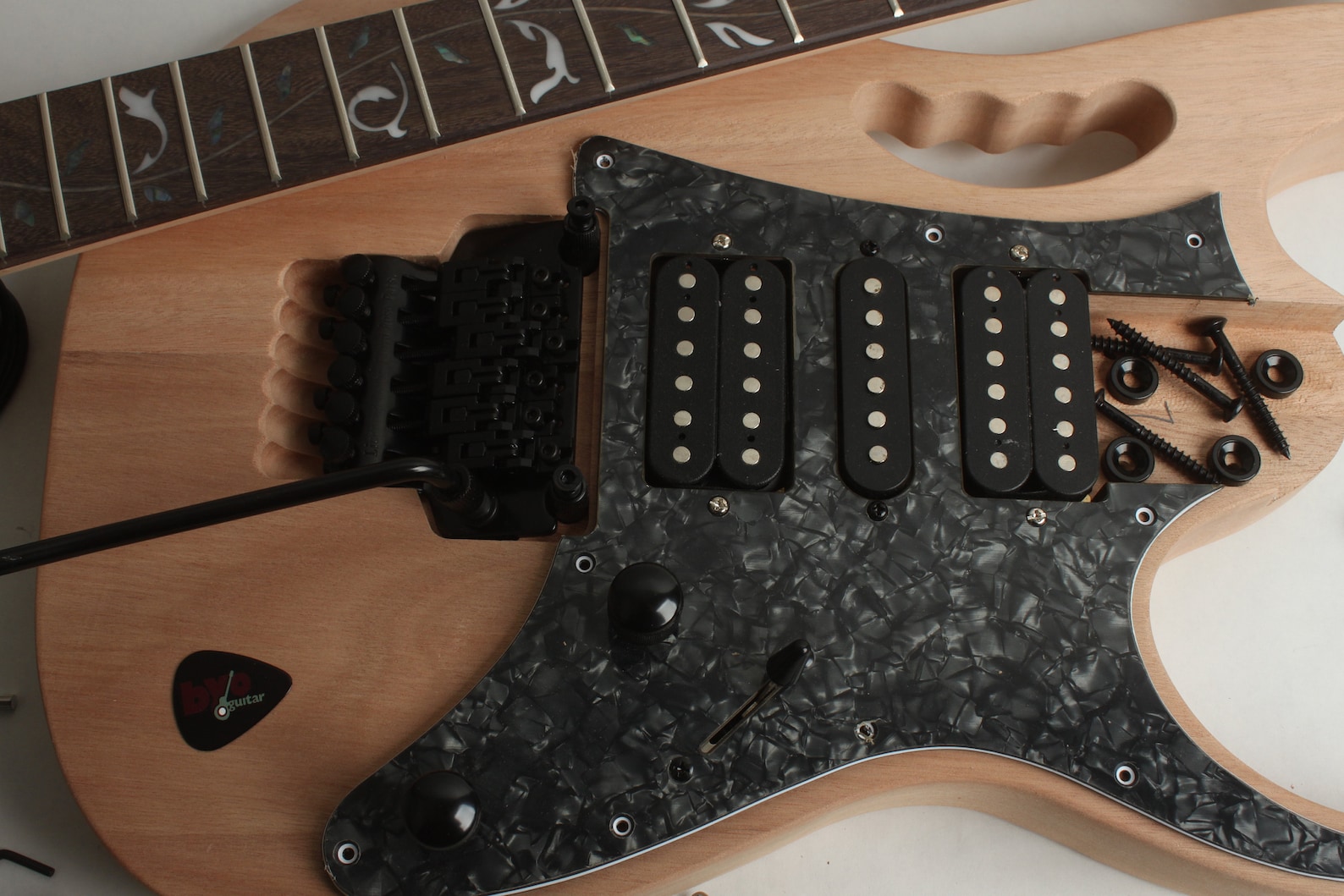 Build Your Own Electric Guitar Kit - Blackout JEM Style - Etsy