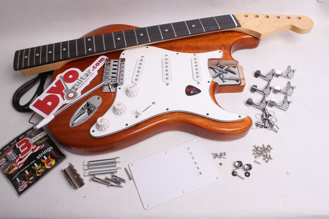 Build Your Own Electric Guitar Kit - ST Style Kit - Finished With ...
