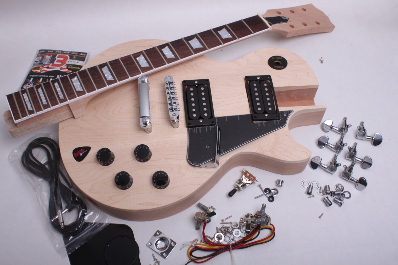Build Your Own Electric Guitar Kit LP Standard With Solid - Etsy Canada