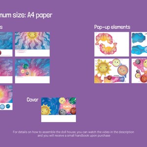 Planets Pop-up Book Diy Printable Template for Kids - Etsy UK
