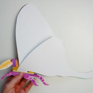 Luna Moth DIY Paper Craft Digital Download Template, 3D Moth Craft Kit ...